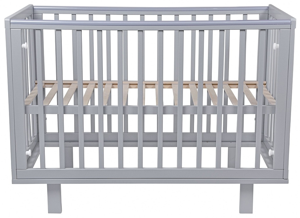 Детская кроватка Pituso Mirage съемная стенка Серый-серый