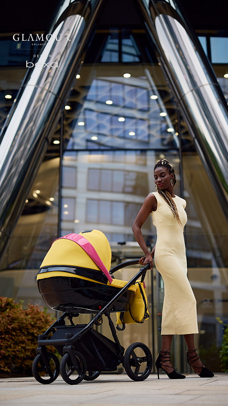 Детская коляска Bexa Glamour 3 в 1 GL08 желтый